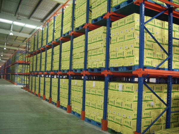 Specialized Customized FIFO Pallet Flow Rack System With 1-3 Ton Capacity