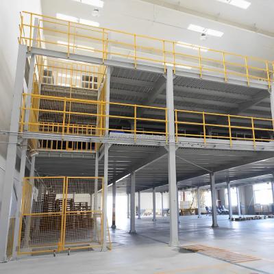 China Plataforma de estruturas de aço de grande comprimento revestimento em pó / galvanização Industrial Mezzanine piso à venda