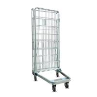 China Metal Warehouse Storage Container Nesting Security Roll Container Trolley Cage for sale