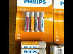 Philips Long Life 2 AAA Zinc Carbon Battery 1170mAh Blister Pack