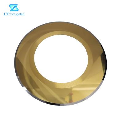 Cina lama circolare ricoprente della taglierina del cartone ondulato del carburo di tungsteno dell'oro 240x32x1.2 in vendita
