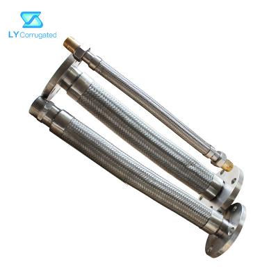 中国 Corrugated Line Flexible Metal Hose Good Sealing 304 316 Stainless Steel Tube Joint 販売のため