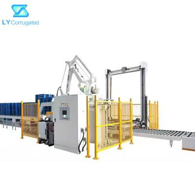 China 6 Axis Arm Robot Palletizer System For FFG Inline Machine Stitcher Folder Gluer for sale