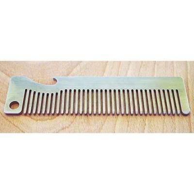 China Cool Metal Stainless Steel Bottle Opener Beard Comb for sale