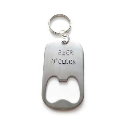 China Promo Gift Stainless Steel Dog Tag Keychain Bottle Opener for sale