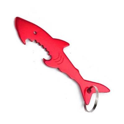 China Cheap Promo  Aluminum Marine Sea Fish Keychain Bottle Opener for sale