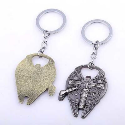 China Hot Zinc Alloy Movie Theme Bottle Lpener Keychain for sale