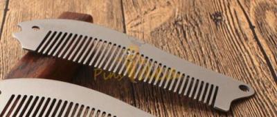 China Fashion Salon Stainless Steel Hair Beard Comb for sale