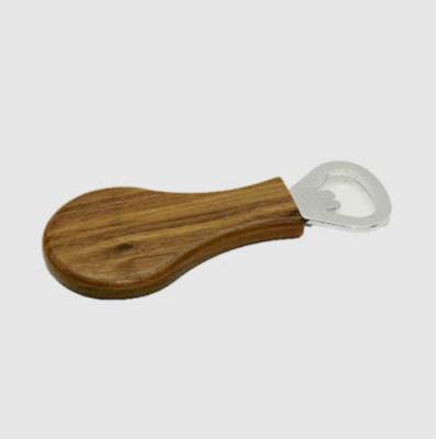 China Walnut Wooden Handle Beer Bottle Opener for sale