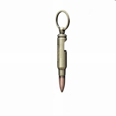 China Cool Metal Alloy Bullet Keychain Bottle Opener for sale
