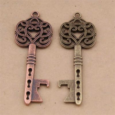 China Personalized Promotion Gift Innovative Wedding Favor Antique Key Shape Beer Bottle Opener for sale