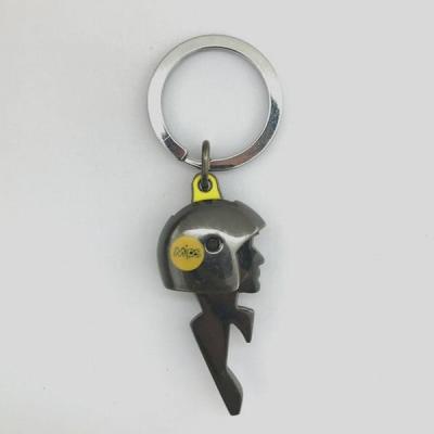 China 2D Die Casting Zinc Alloy Metal Soldier Head Bottle Opener Key Ring for sale
