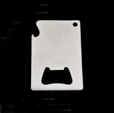 China Cheap Promotion Blank Stainless Steel Engrave Credit Card Size Wallet Business Card Bottle Opener for sale