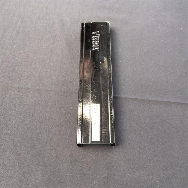 Black colored steel furring channel