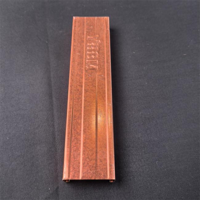 Brass colored steel furring channel