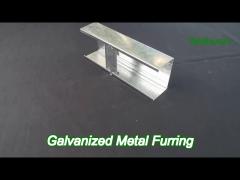 Customizable Galvanized Metal Furring Long Lasting Performance Metal Stud Wall Track