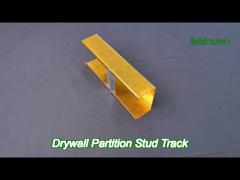Customizable Ceiling Drywall Partition Stud Track With Strong Load Bearing Capacity And Customizable Length