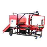 China Automatic Silage Baler Wrapper Machine 9QYG-0.5 Diesel Engine Corn Straw Baling for sale