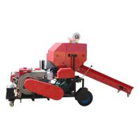 China Automatic Silage Baler Wrapper Machine 9QYG-0.5 Diesel Engine Corn Straw Baling for sale