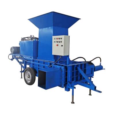 China Farm Waste Paper Baler Machine Vertical Hydraulic Plastic Scrap Baler for sale