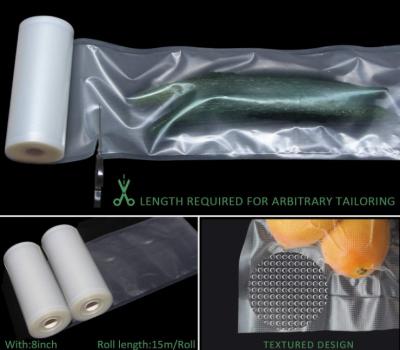 Cina Rotoli sottovuoto Sigillatura a caldo Sacchetti sottovuoto goffrati Senza BPA in vendita
