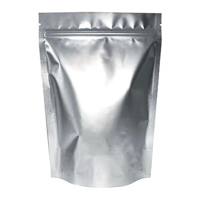 China Sacchetti con chiusura lampo Mylar in lamina d'argento metallizzata termosaldabile Stand Up Pouch Conservazione degli alimenti for sale