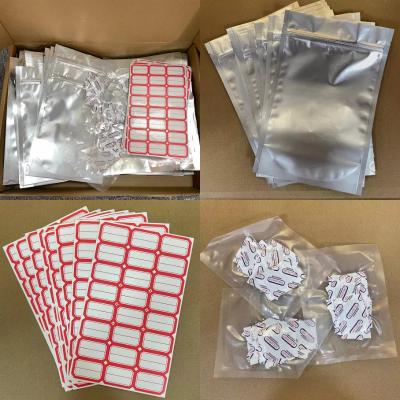 Cina Borse in Mylar con chiusura lampo richiudibili personalizzate con assorbitori di ossigeno in vendita