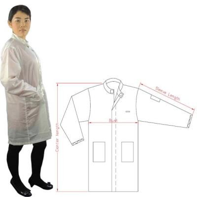 Cina Cappotto conduttivo del laboratorio della fibra ESD del carbonio del poliestere 2% dello SGS 98% del CE in vendita
