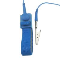 China Cordless Hypoallergenic Polyester Anti Static ESD Wrist Strap 1MΩ Resistance for sale