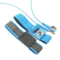 China Cordless Hypoallergenic Polyester Anti Static ESD Wrist Strap 1MΩ Resistance for sale