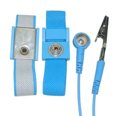 Cina Cinghia di polso dell'ABS ESD della rottura 1M5% del nero blu 7MM in vendita