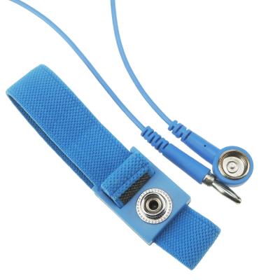 Cina Cinghia di polso dell'ABS ESD della rottura 1M5% del nero blu 7MM in vendita