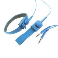 China ESD Wrist Strap 1.8M Coil Cord Anti Static Wrist Band for Electronics Cleanroom for sale