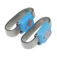 China Adjustable ESD Wrist Strap 2.2mm Wire 1.8m Coil Cord Antistatic Grounding Band for sale