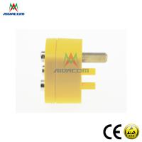 China RoHS CE Static Dissipative Earth Bonding Plug 3x10mm Stud 1M Resistor for sale