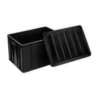 China Conductive ESD Tray 10e9 Ohms Antistatic Cleanroom Plastic Box for PCB Storage 40 lbs Load Capacity for sale