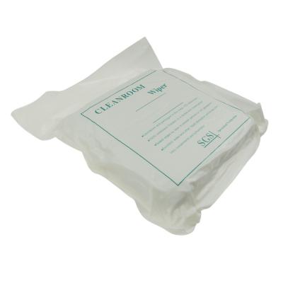 Cina 9*9 Cleanroom non woven polyester microfiber wiper in vendita
