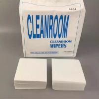 China 100% Polyester Class 100 Cleanroom Microfiber Wiper 9x9 Inch Laser Cut for sale