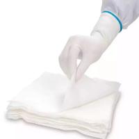 China 100% Polyester Class 100 Cleanroom Microfiber Wiper 9x9 Inch Laser Cut for sale