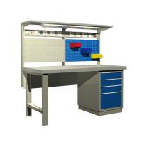 China ESD Antistatic Workbench with 28W LED Light 1500x750mm Adjustable Height for sale