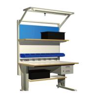 China ESD Anti Static Workbench 1500x750mm Adjustable Height Electronic Repair Table for sale