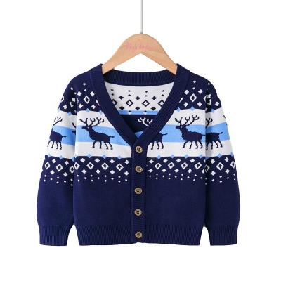 China New Autumn Winter Children clothing Sweater Round Neck kids clothes Knit Christmas Sweater For Little Girls Boys for sale