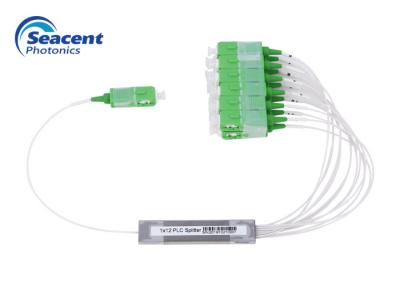 Cina uniformità eccellente di Manica del mini di fibra ottica 1x12 separatore dello SpA con il connettore di SC/APC in vendita