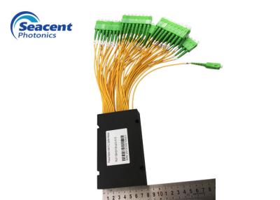 China 2.00mm ABS 1x64 Kassette PLC-Teiler-niedrige Polarisations-abhängiger Verlust zu verkaufen