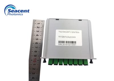 China Insertion Type Fiber Plc Splitter 2x64 0.9mm With Stable Polarization for sale