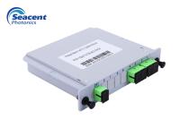 China Insert Type 1x4 Cassette PLC Splitter Passive Optical Network High Stability for sale