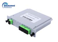 China Insert Type 1x4 Cassette PLC Splitter Passive Optical Network High Stability for sale