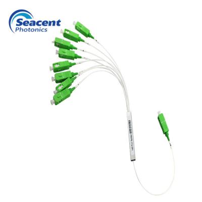 China 1x8 Plc Splitter single mode  fiber opitc splitter for sale
