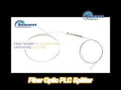 1x3 bare fiber optic plc splitter customized length good channel uniformity