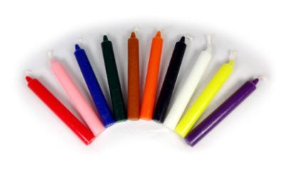 China white(colored) candles sell to africa ,middle east and south america (VELAS BRANCAS) for sale